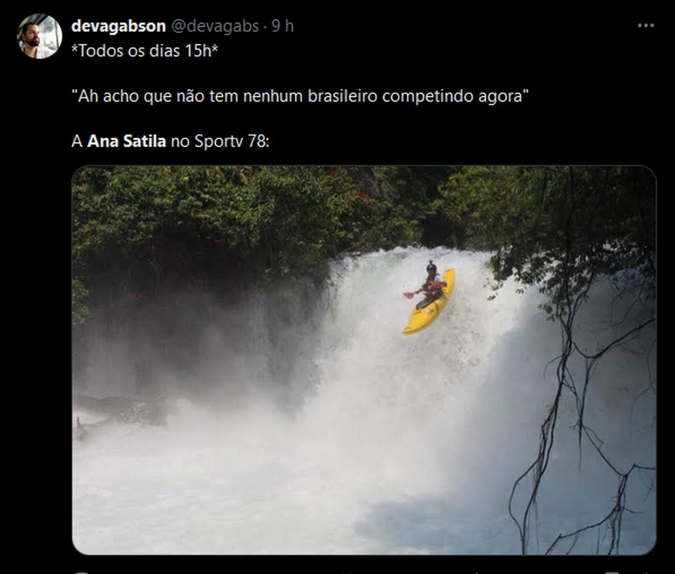 'Mais um dia presa nesse caiaque' e 'escala 6x1': Ana Sátila vira meme ...