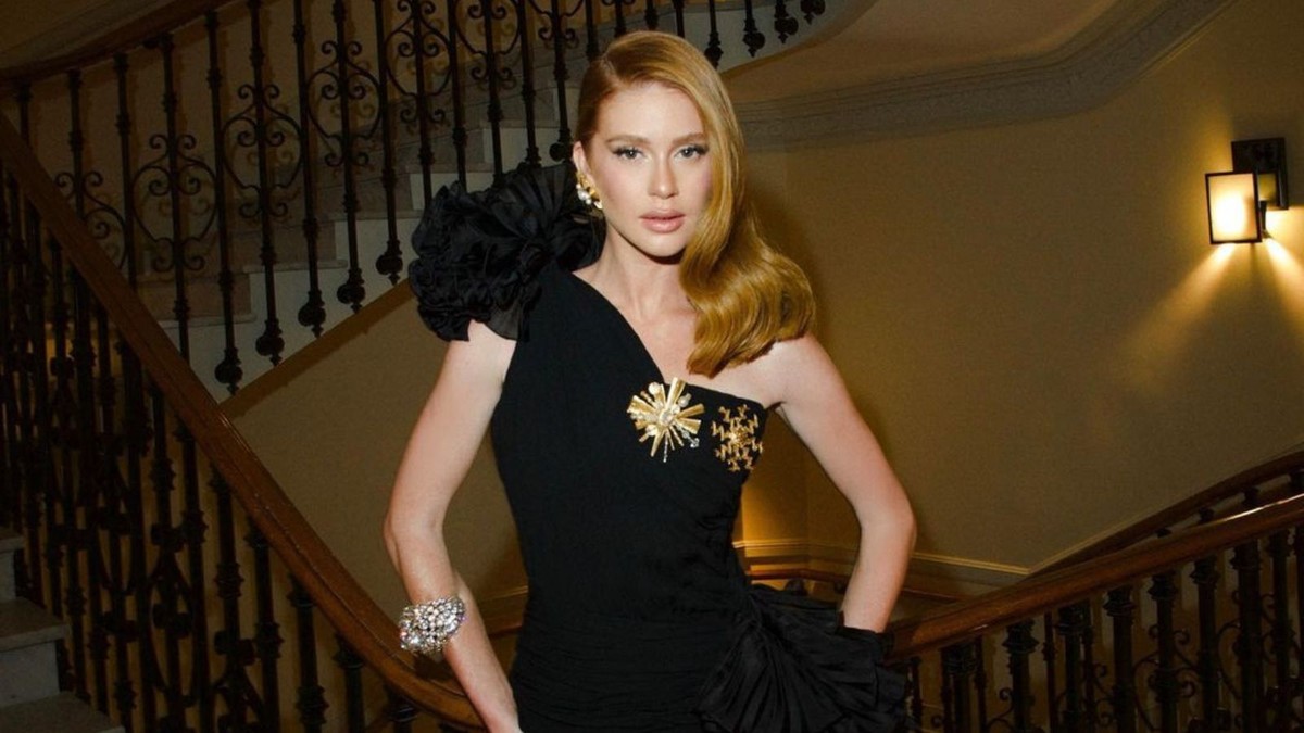 Em Cannes, Marina Ruy Barbosa aposta em look all black e vintage: 'Uma ...