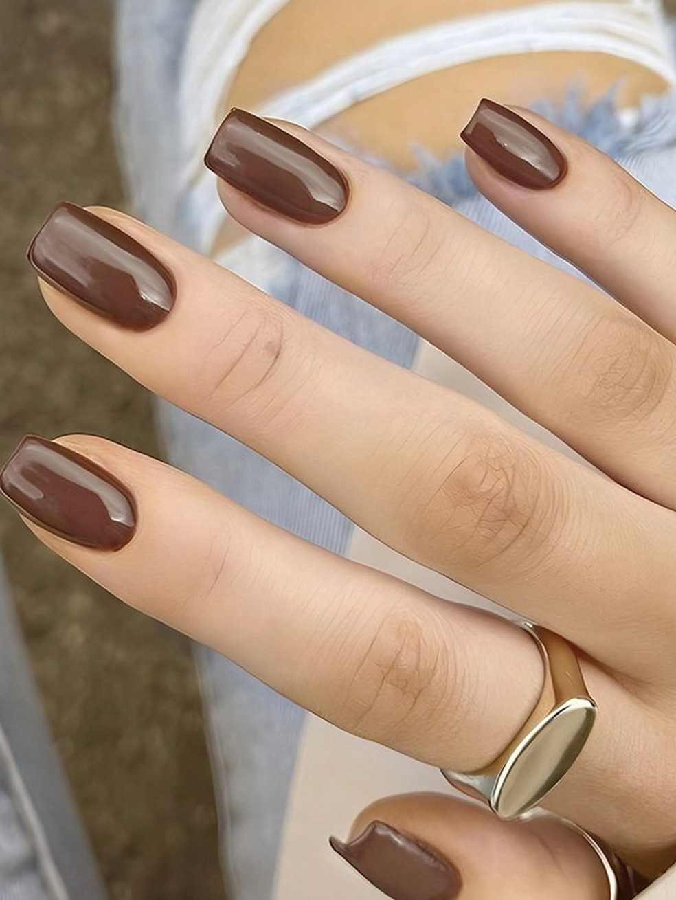 Unhas decoradas de marrom: 25 inspirações sofisticadas e elegantes para ...