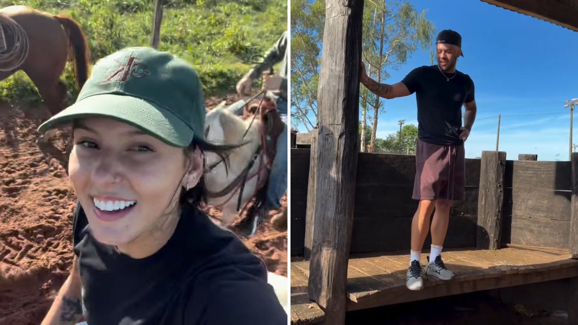 Ana Castela zoa look de Zé Felipe na fazenda do pai, Leonardo: 'Olha ...
