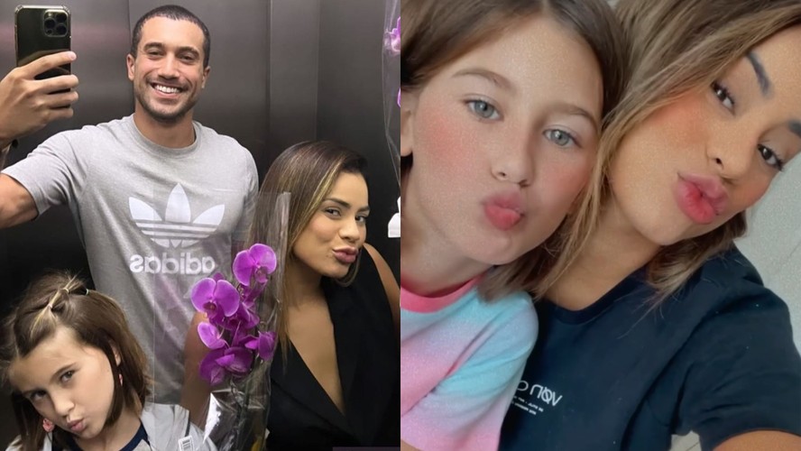 Lexa posa ao lado de enteada, filha de Ricardo Vianna: 'Minha princesinha'
