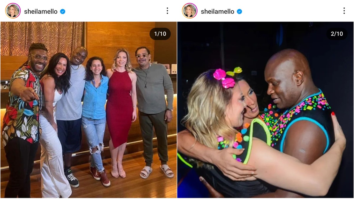 Sheila Mello celebra formação original do É o Tchan de volta aos palcos ...
