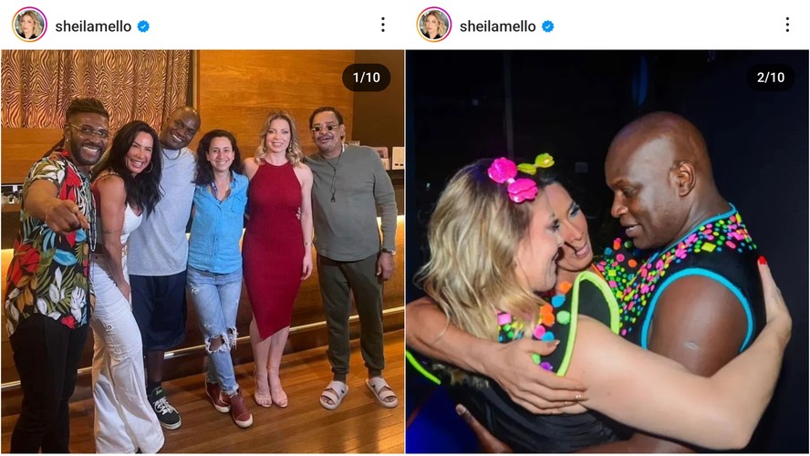Sheila Mello celebra formação original do É o Tchan de volta aos palcos ...
