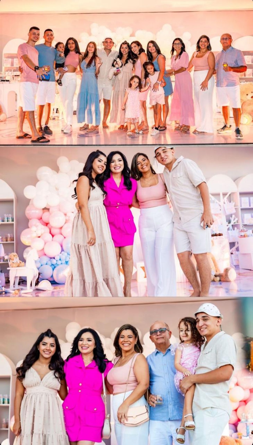 Ary Mirelle posta fotos inéditas do chá revelação do primeiro filho com ...