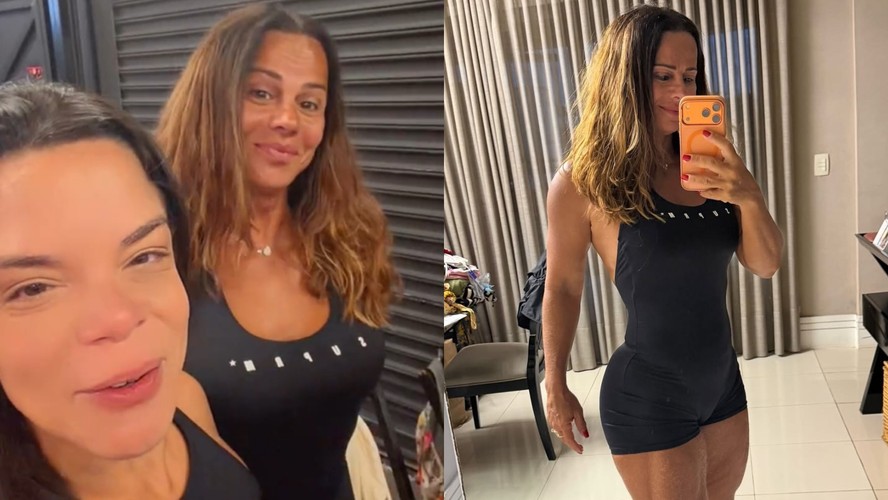 Com bronzeado renovado, Viviane Araujo retoma treinos após viagem e ...