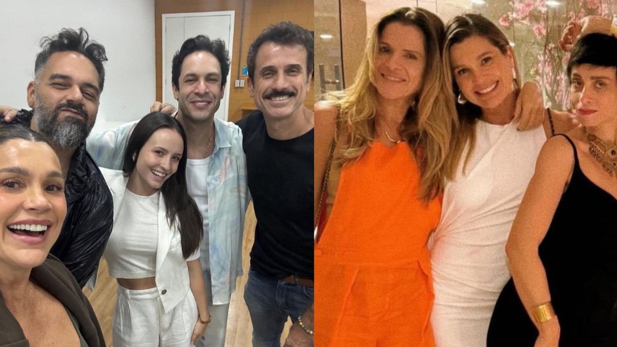 Flávia Alessandra abre álbum de fotos de abril e mostra cliques com famosos