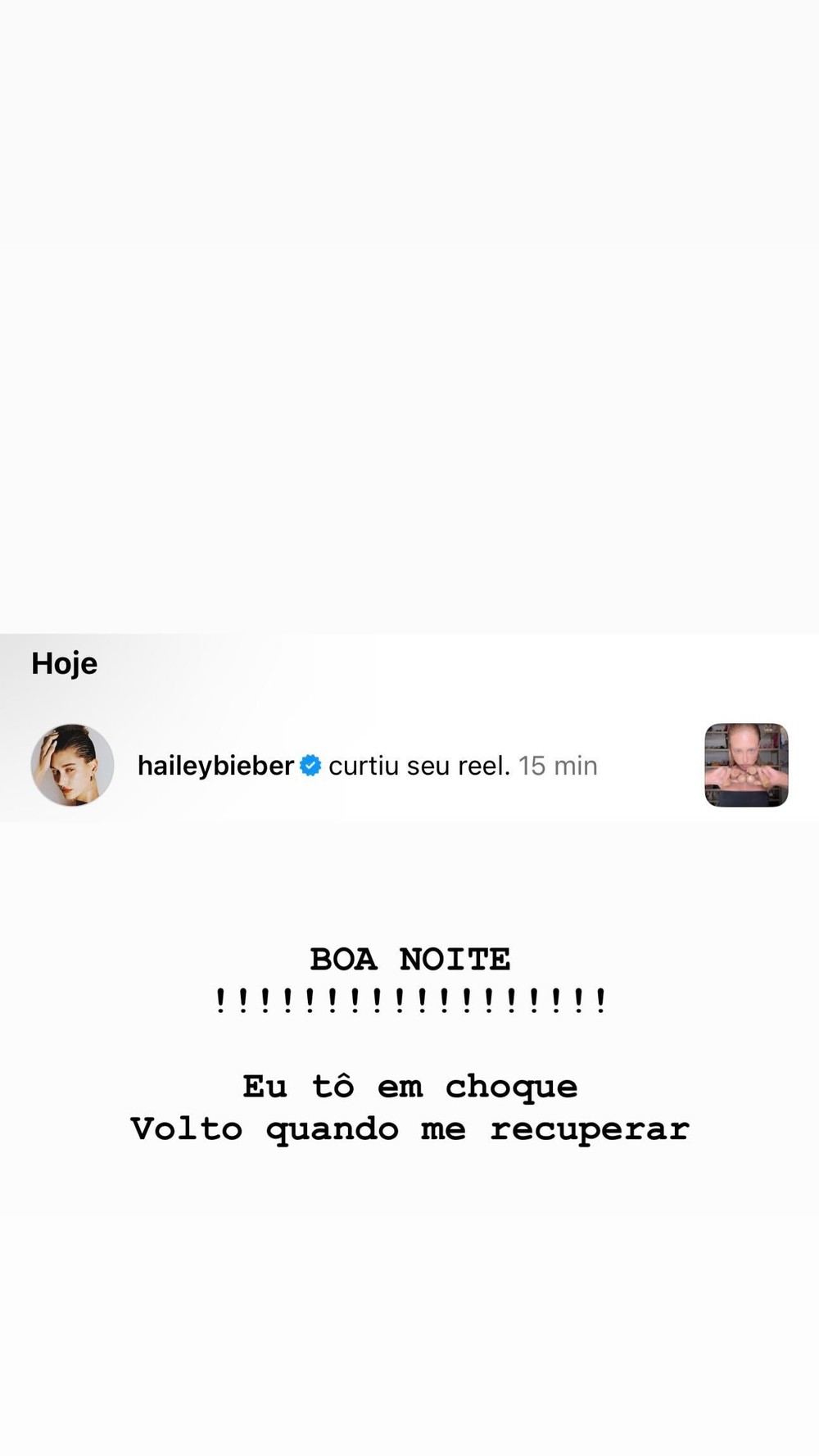 Hailey Bieber compartilha vídeo de influencer brasileira testando ...