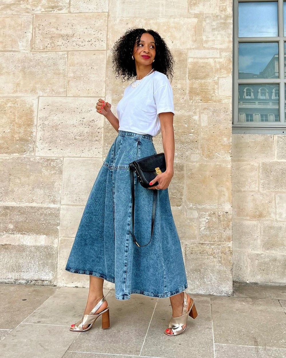 Como montar um look com saia jeans! 32 inspirações que vão te ajudar na ...