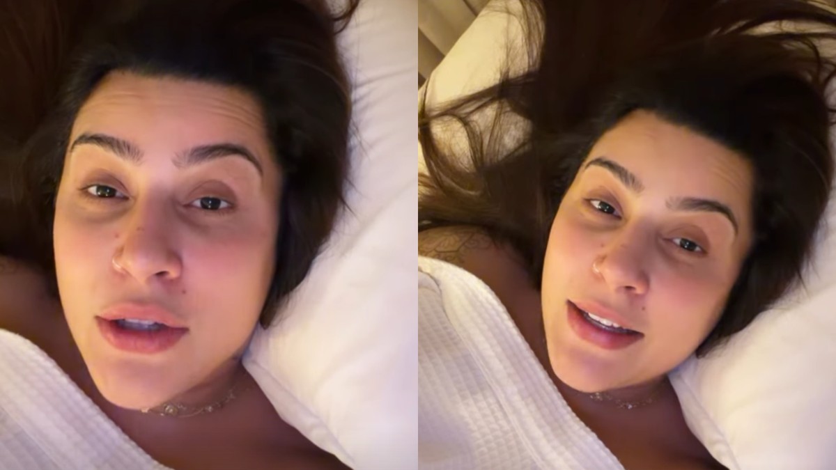 Na reta final da gestação, Lauana Prado relata dores nas costas e ...