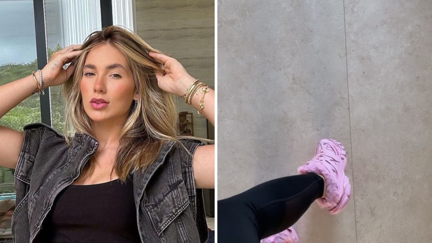 Virginia ganha tênis de luxo e preço choca: 'Tudo que é estranho eu amo'