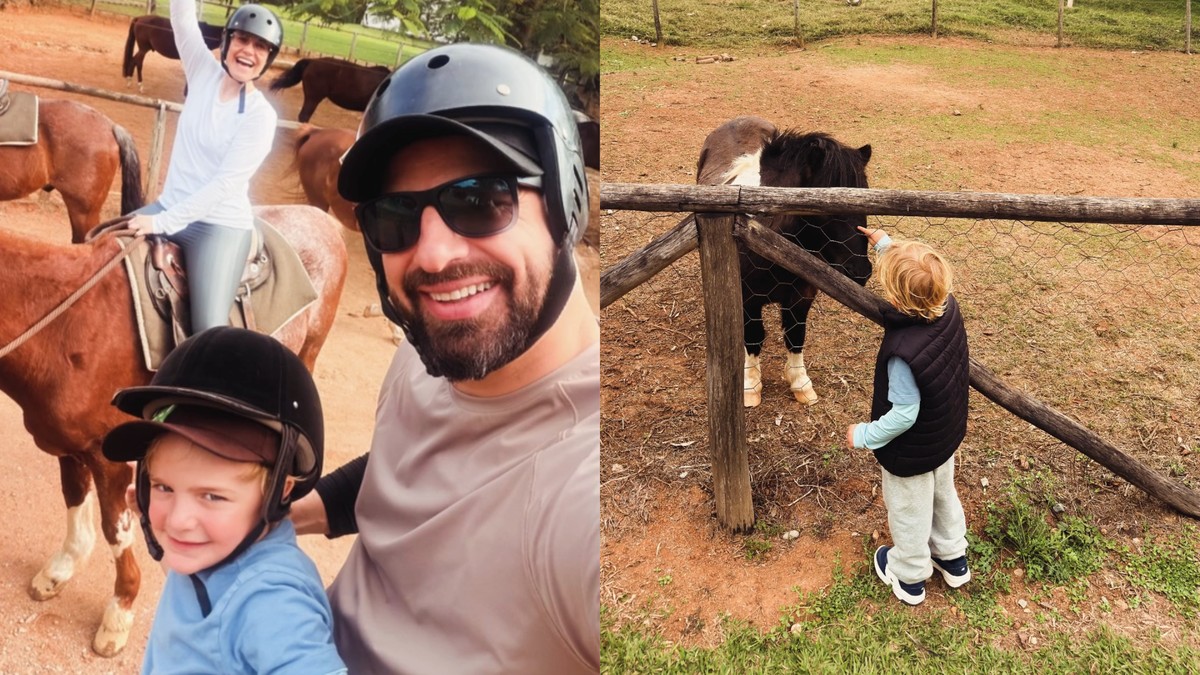 Entre cavalos e natureza, Fernanda Vasconcellos aproveita viagem em ...
