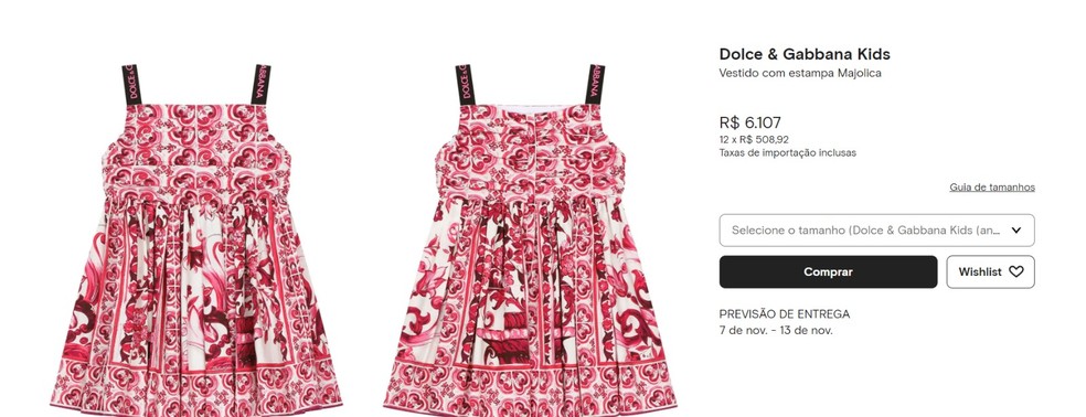 Filha de Karoline Lima e Éder Militão surge com vestido grifado avaliado em mais de R$ 6 mil