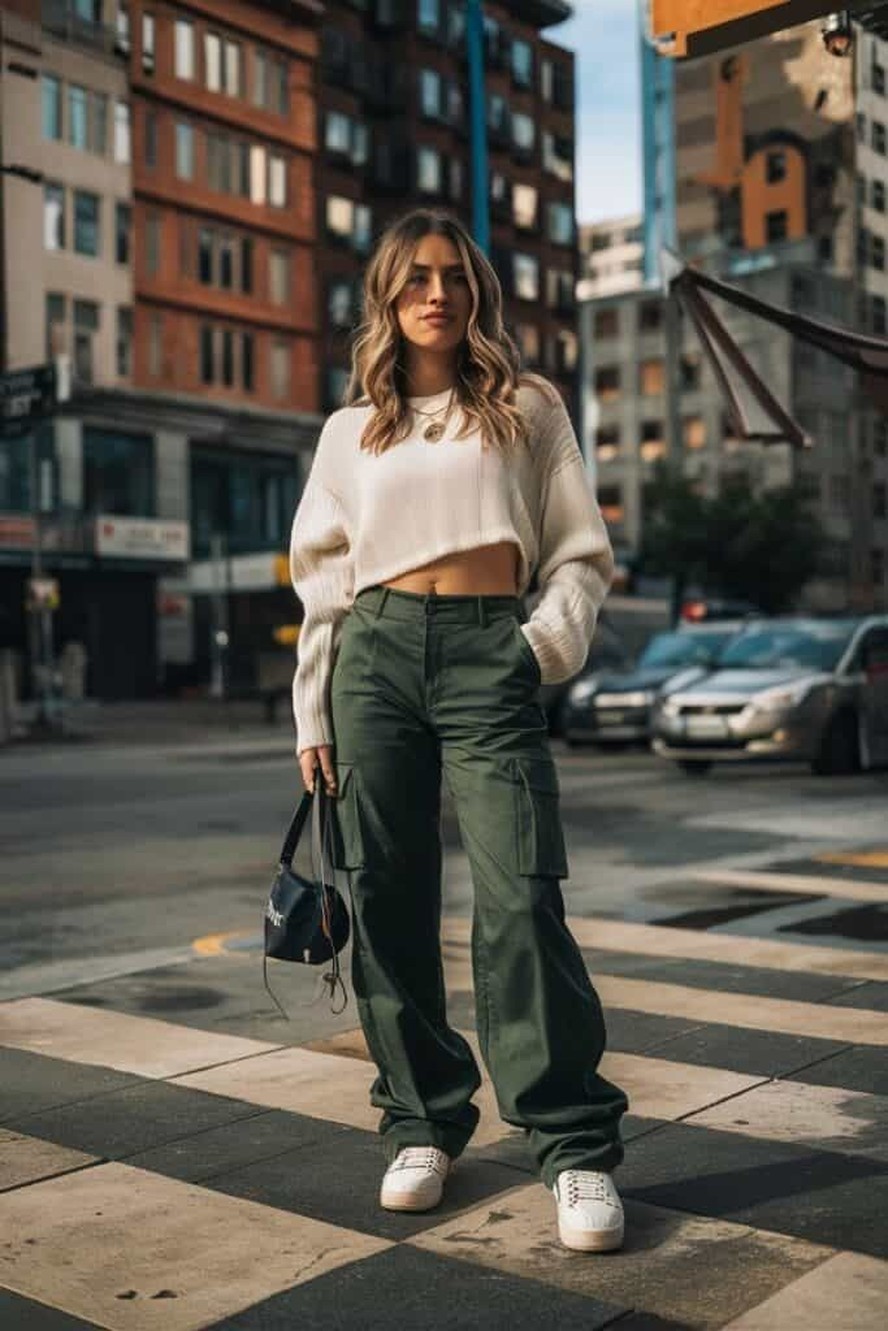 Look com calça cargo: 30 inspirações que unem conforto e estilo