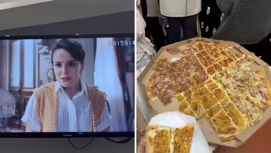 Larissa Manoela mostra festa da pizza na Globo para assistir 'Êta Mundo ...