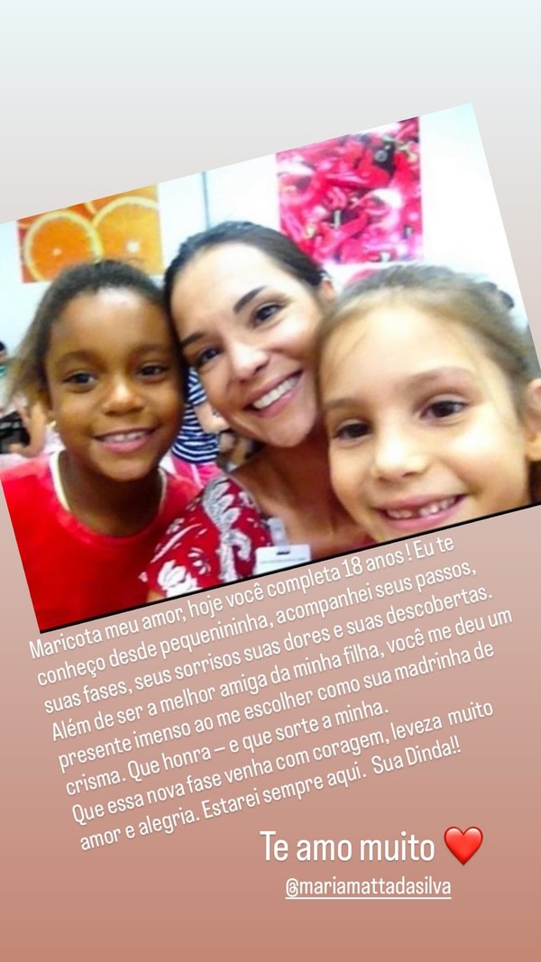 Primogênita de Glória Maria, Maria Matta comemora 18 anos e recebe o ...