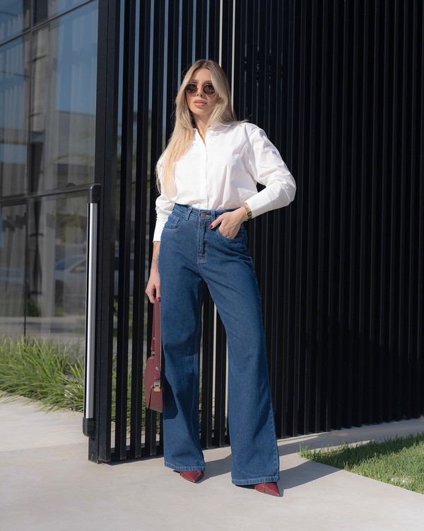 Looks com calça wide leg: veja 35 maneiras de como usar a peça que é ...