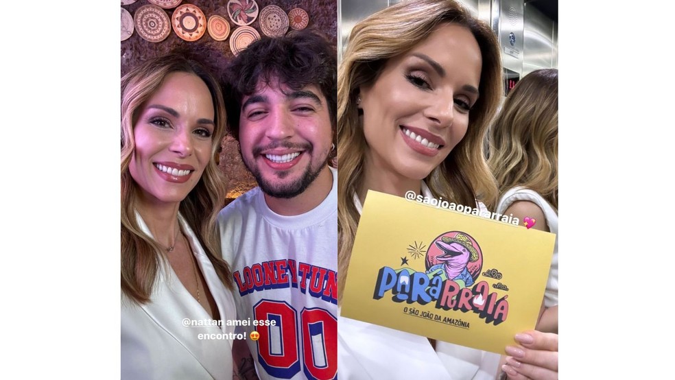 Ana Furtado e Nattan dançam juntos e chamam Boninho para farra: ‘Cadê ...