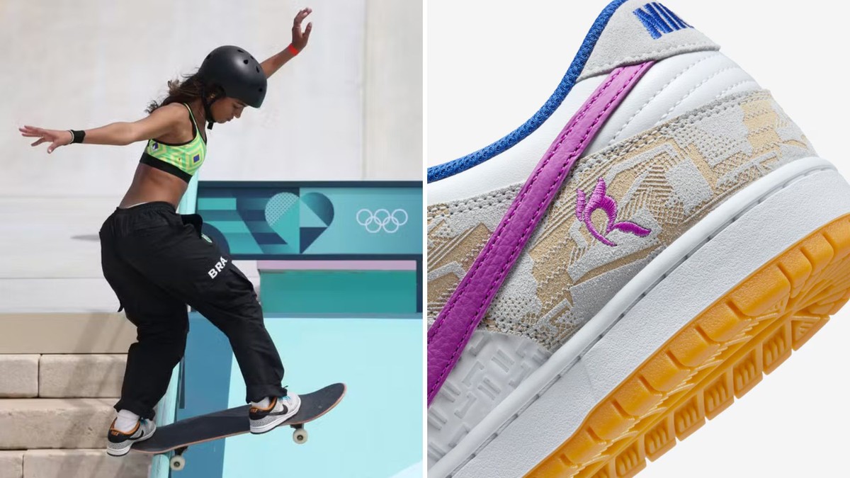 Usou em Paris: tênis assinado por Rayssa Leal esgota nas lojas e já é revendido por até R$ 2,4 mil