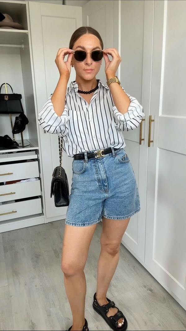 Como montar looks com short jeans? 30 fotos que vão te inspirar na hora ...