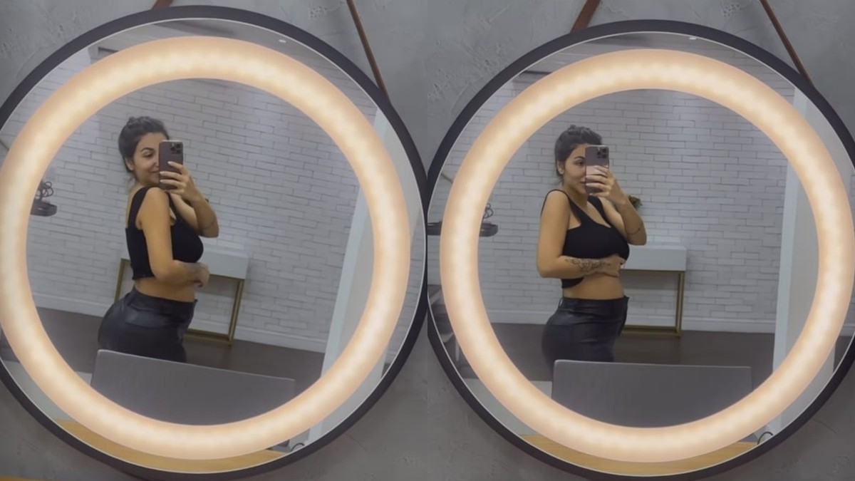 Grávida, Jheny Santucci mostra evolução da barriga e destaca: 'Bumbum ...