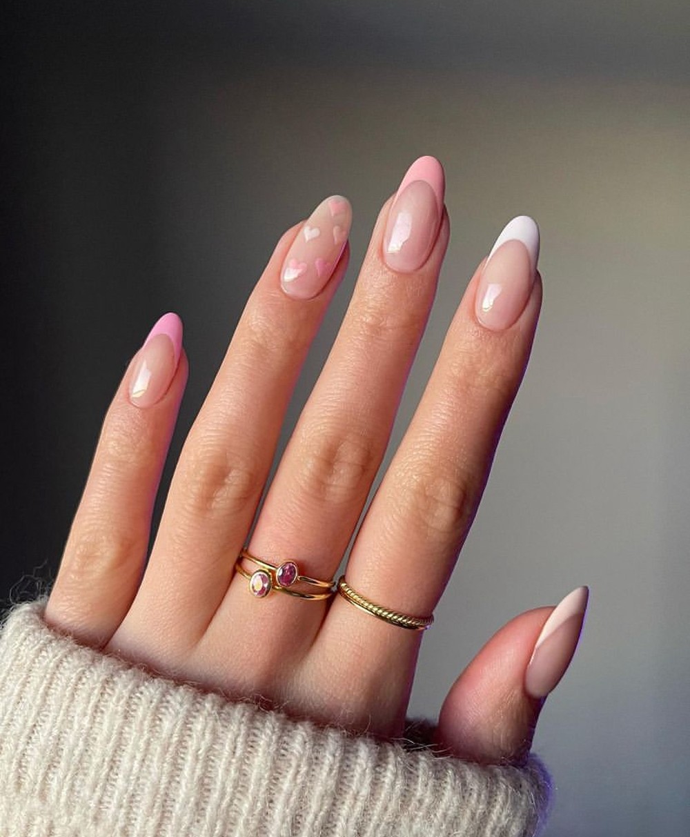 Unhas decoradas rosa e branco: 20 ideias para servirem de inspiração