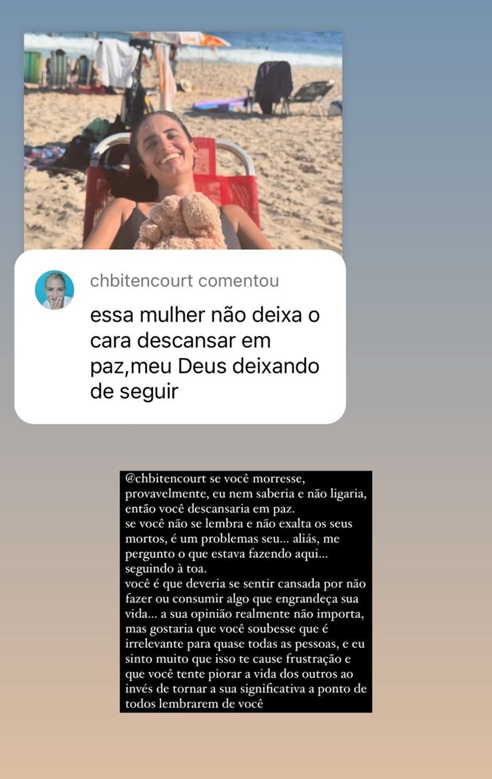 Viúva de Erasmo Carlos, Fernanda Esteves rebate crítica por postar sobre luto: 'Extremamente ...