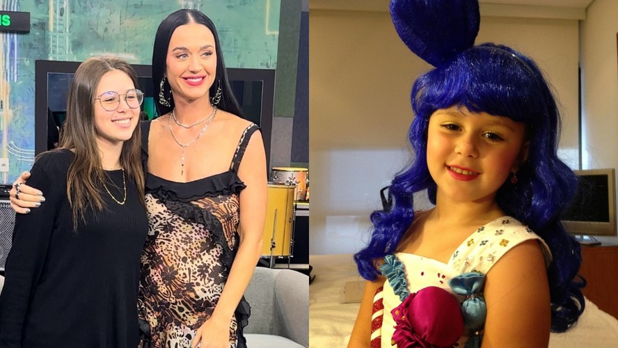 Fã de Katy Perry, filha de Boninho e Ana Furtado posa com a cantora ...