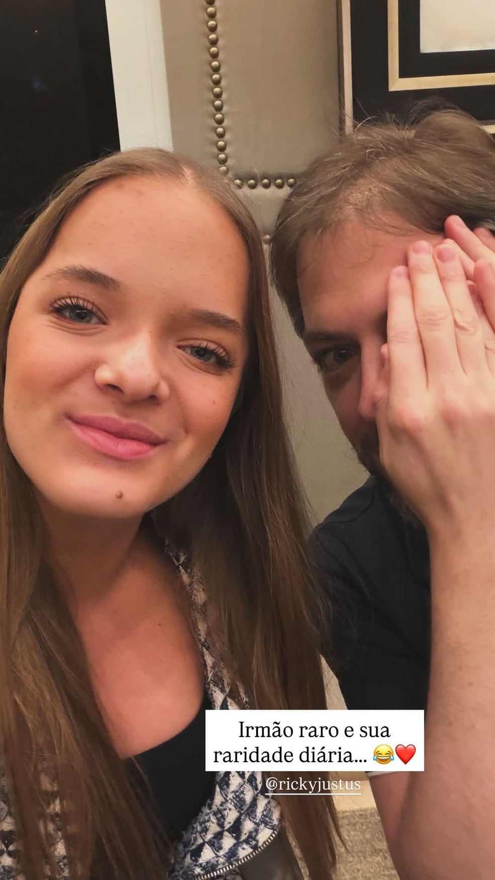 Rafa Justus posa com Ricky Justus e celebra momento pouco visto: “Irmão ...