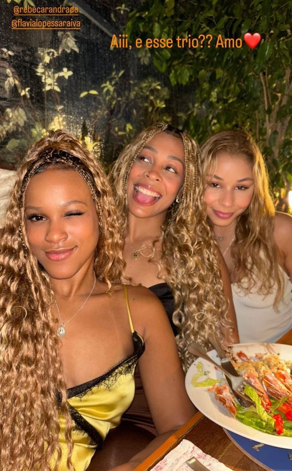 Rebeca Andrade, Flavia Saraiva e Lorrane Oliveira curtem noite em Roma ...