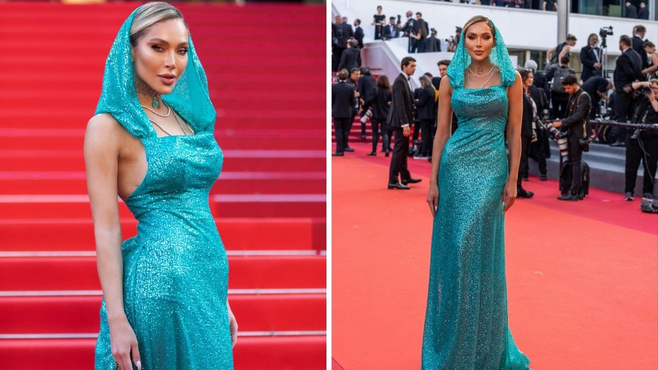 Influenciadora brasileira usa 1 milhão de reais em joias no red carpet de Cannes | Moda | Marie ...