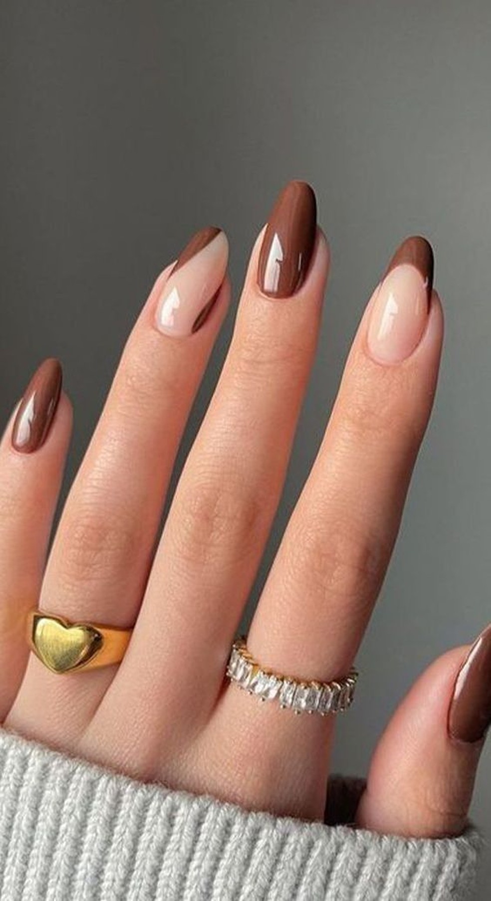 Unhas decoradas de marrom: 25 inspirações sofisticadas e elegantes para ...