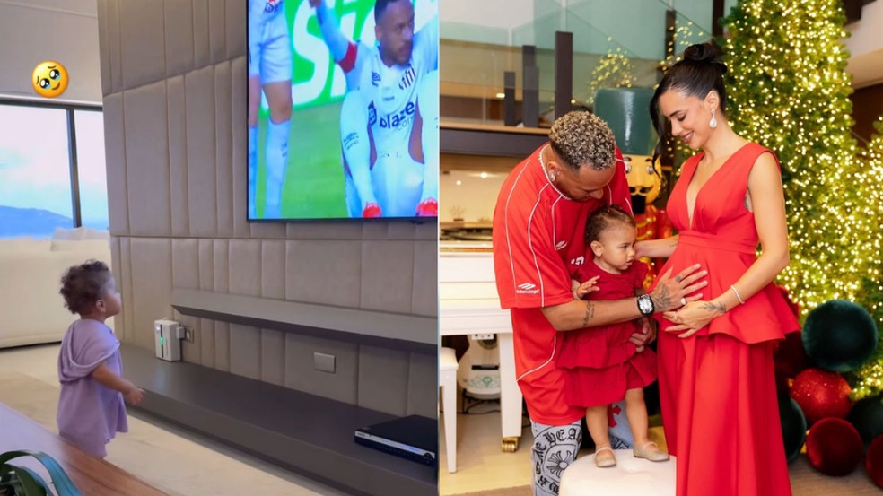 Bruna Biancardi encanta ao mostrar Mavie torcendo por Neymar Jr; veja