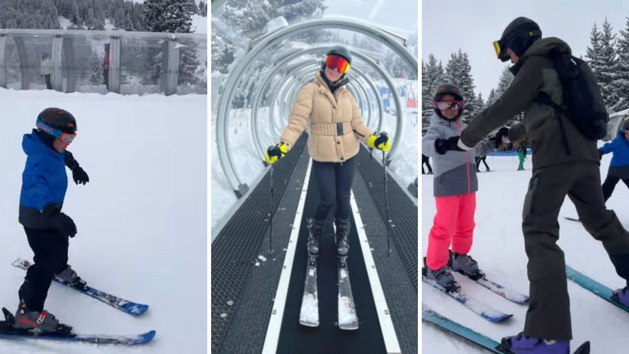 Georgina Rodríguez compartilha momentos na neve com filhos com ...
