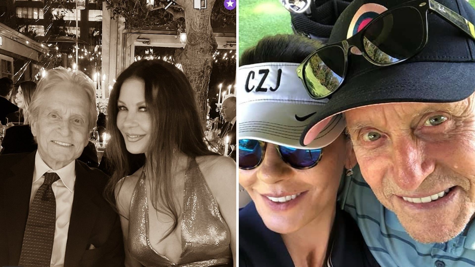 Nascidos no mesmo dia, Catherine Zeta-Jones e Michael Douglas comemoram ...