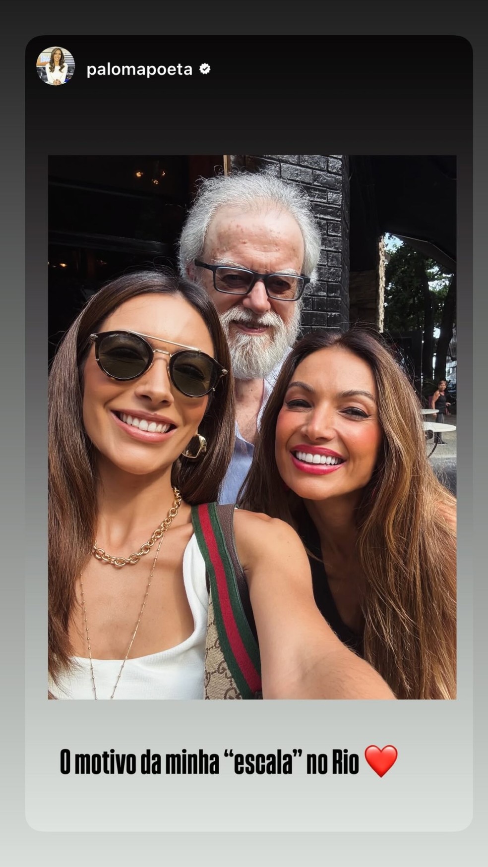 Patrícia Poeta celebra encontro com irmã e pai com foto rara: 'Motivo ...