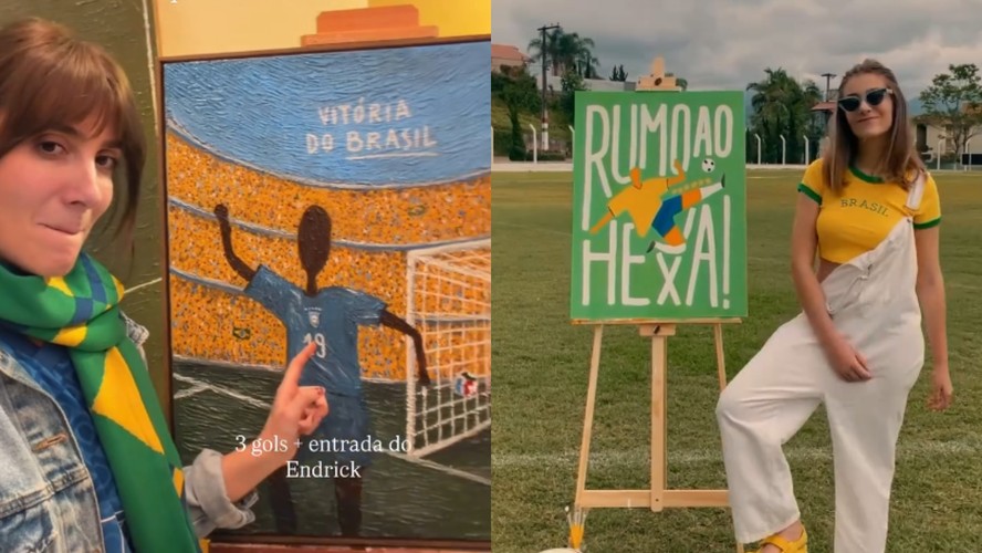 Influenciadora previu resultados no Brasil na Copa por meio de quadros ...