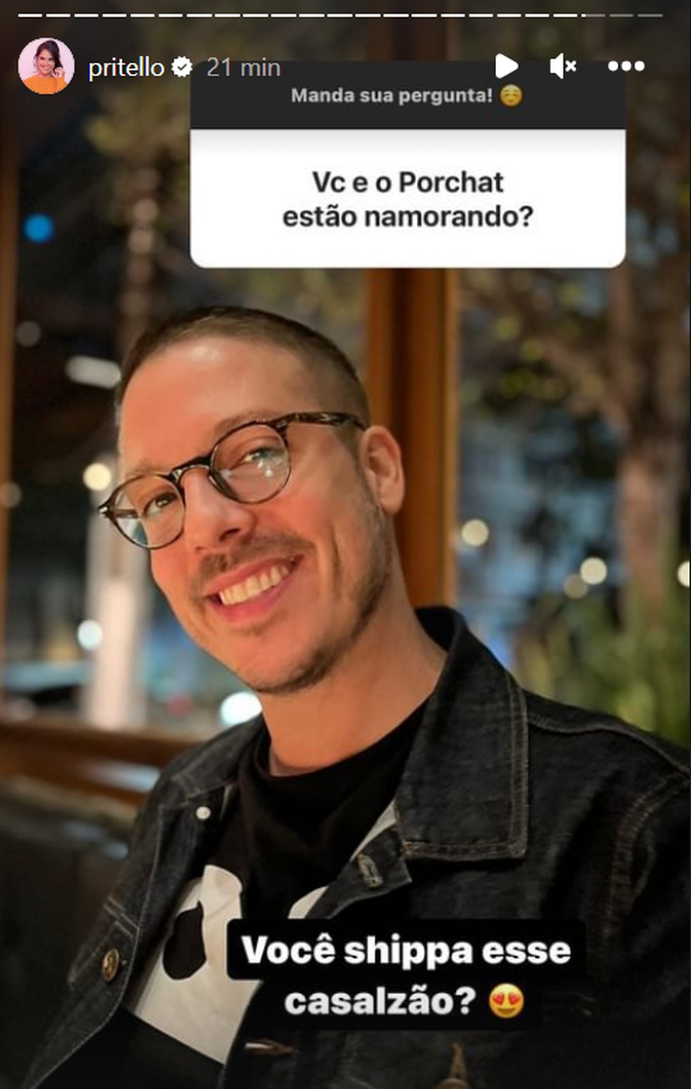 Priscila Castello Branco posta foto de Fábio Porchat e diz: 'Shippa ...