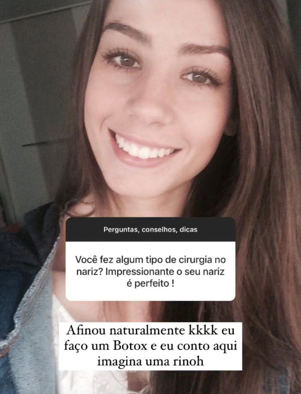 Maria Lina rebate seguidores que alegaram que influenciadora fez ...