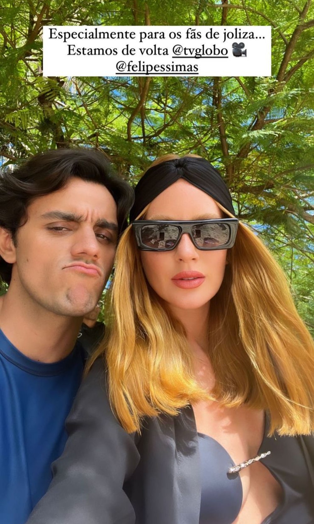 Marina Ruy Barbosa relembra casal com Felipe Simas: 'Para os fãs de Joliza'