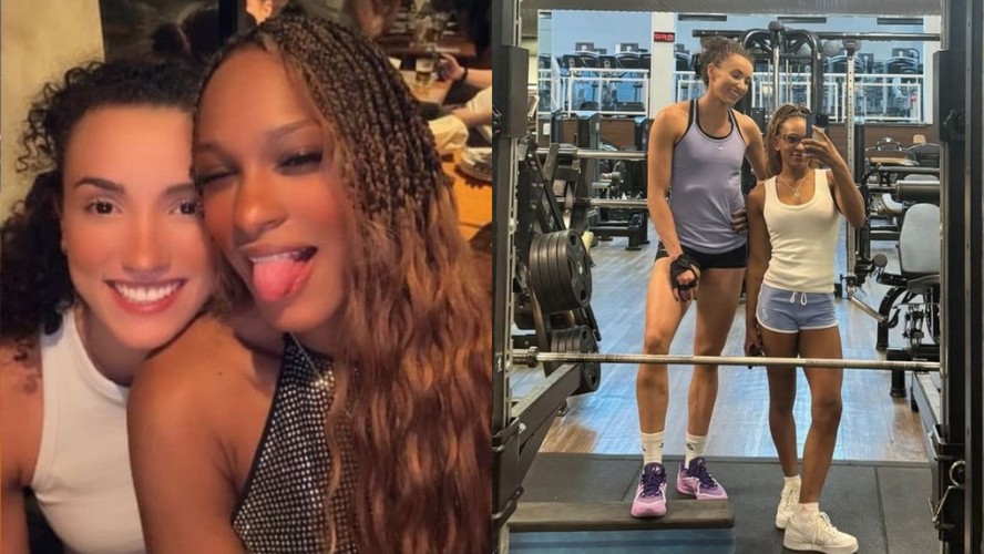 Rebeca Andrade reage a rumores sobre romance com Gabi Guimarães do ...