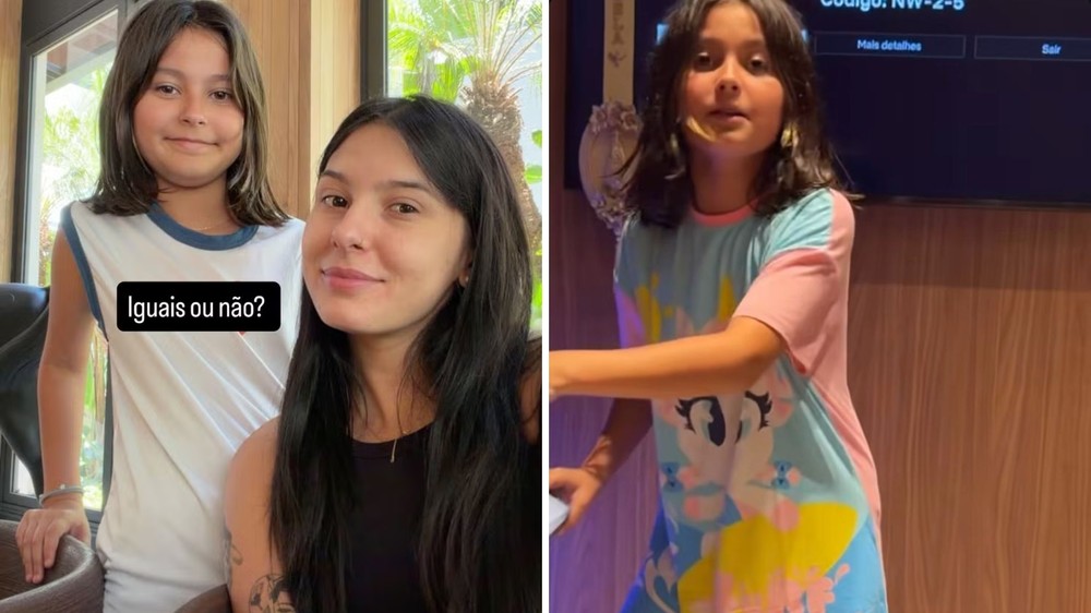 Ana Castela comemora os 10 anos da irmã que é seu xodó: 'Minha princesa'