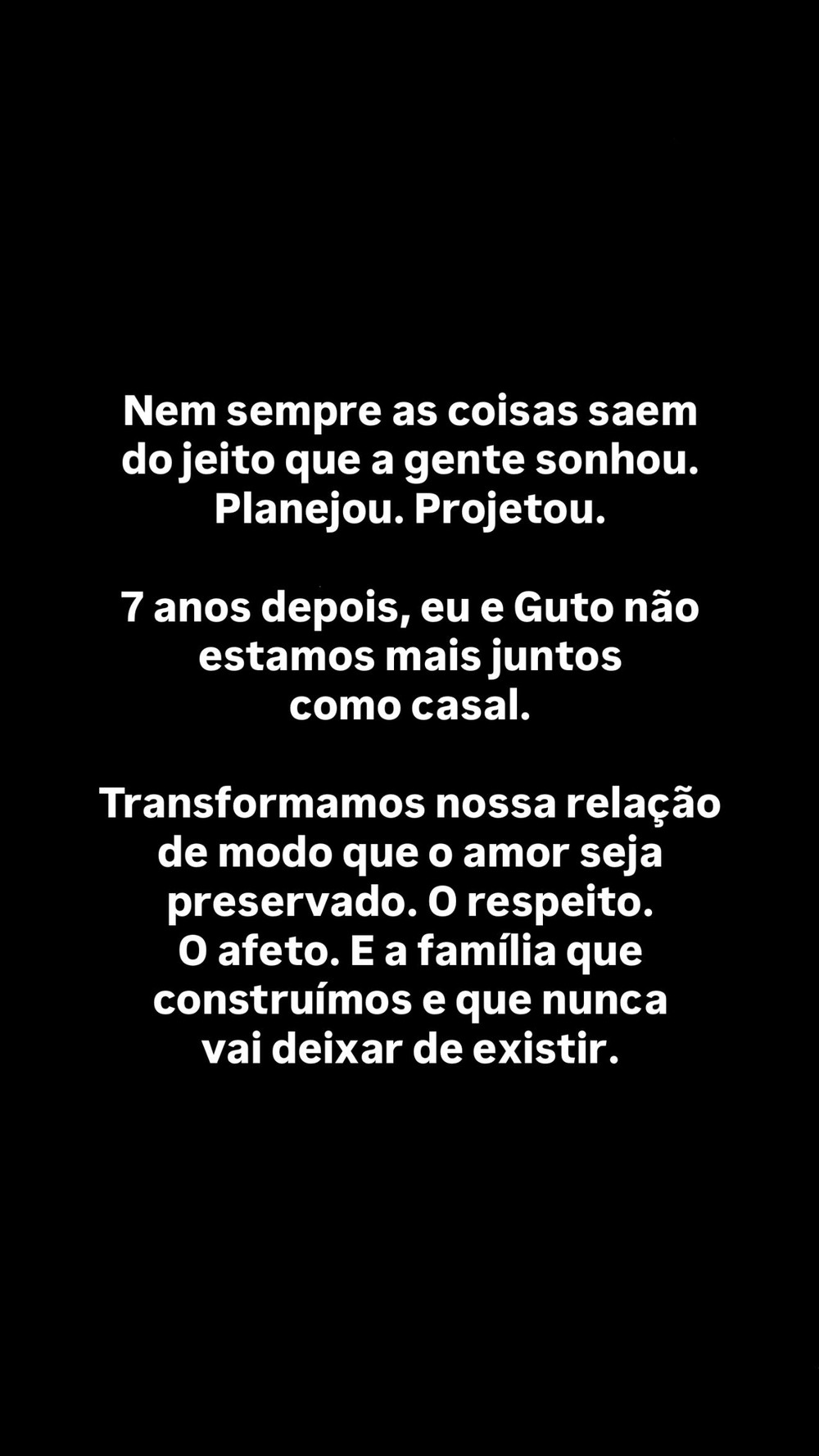 Após período indefinido, Júlia Faria anuncia fim do casamento ...