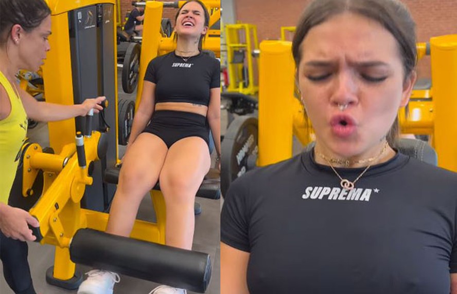 Personal das famosas, Carol Vaz pega pesado em treino de Mel Maia: 'Tá incrível'