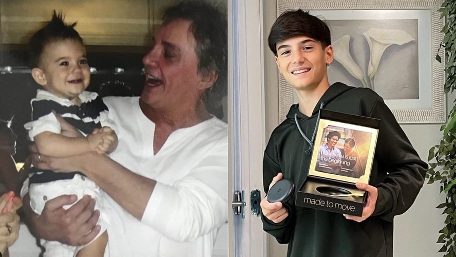 Fábio Jr celebra 15 anos do filho caçula, Záion: 'Te amo muitão'