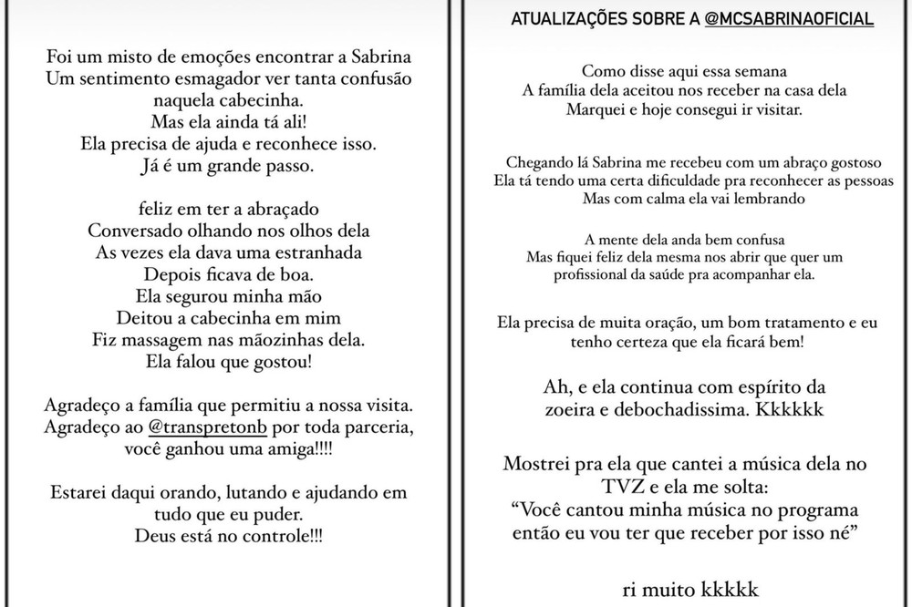 Sumiço de MC Sabrina: entenda o caso, cercado por rumores de cárcere ...