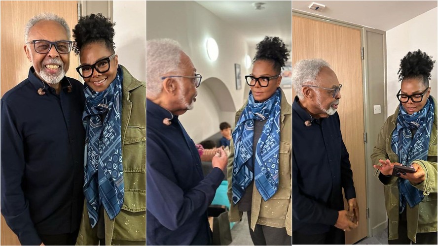 Gilberto Gil posta foto ao lado de Janet Jackson; cantora se declara ...