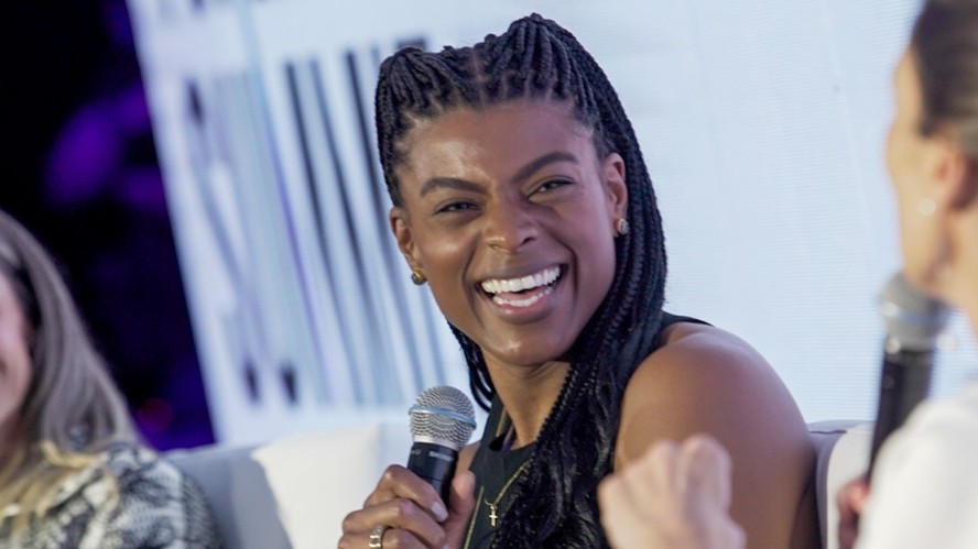 Fernanda Garay celebra estreia em esportivo da Globo durante Olimpíadas ...