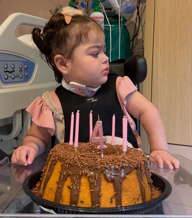 Leticia Cazarré comemora 4 anos da filha, Maria Guilhermina, que tem ...