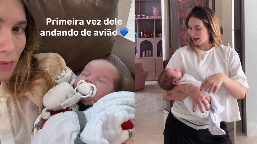 Virginia viaja de avião com José Leonardo pela primeira vez