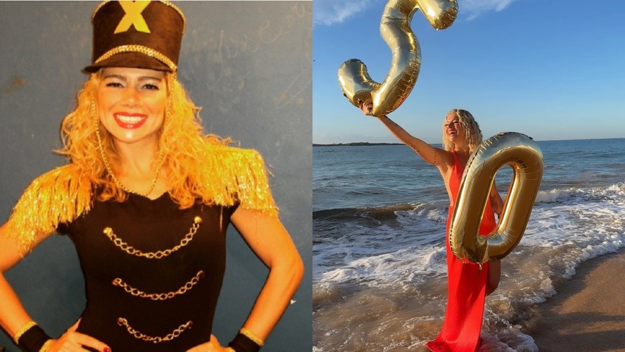 Ex-Paquita Catia Paganote, a 'Miuxa', completa 50 anos e surge radiante ...